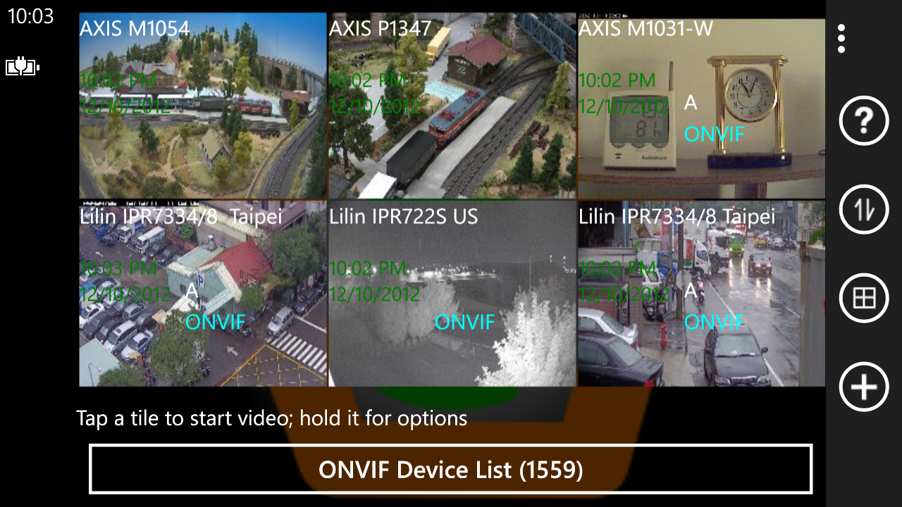ONVIF on Mobile - mobile applications supporting ONVIF